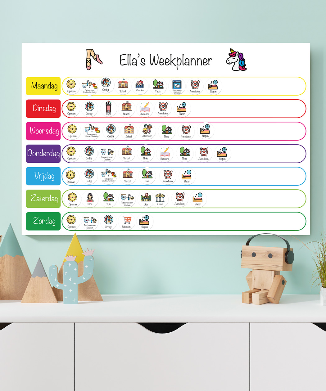 Kinderplanbord Ella - Plania